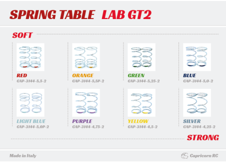 LAB GT2 SHOCK SPRING 4.25 EXTRA HARD
