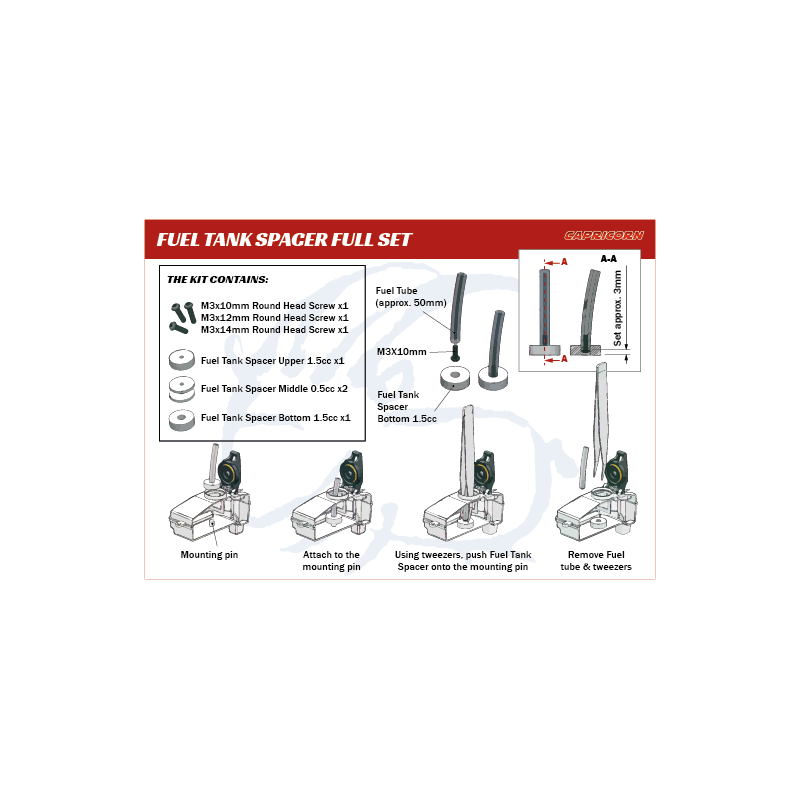 LAB C 804 SL-R FUEL TANK SPACER KIT